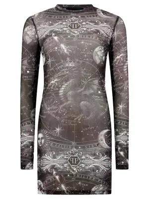 PHILIPP PLEIN Philipp Plein Sheer Tulle Mini Dress