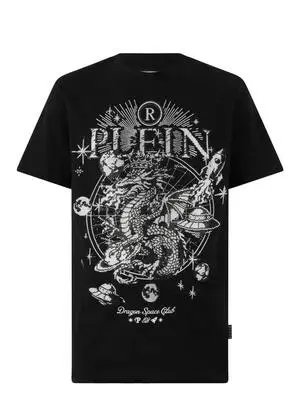 Philipp Plein Round-neck Short-sleeve T-shirt - Black