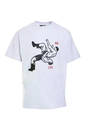 TEE LIBRARY Graphic-print Relaxed-fit T-shirt - Grey