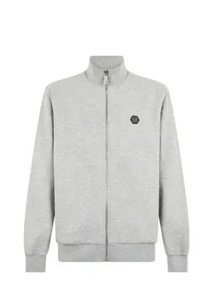 Philipp Plein Philipp Plein Monogram Zip-Fastening Sweatshirt Grey