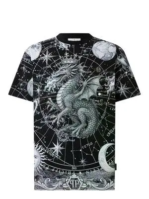Philipp Plein Zodiac-print T-shirt - Black