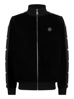 PHILIPP PLEIN Philipp Plein Chenille Button-Embellished Tracksuit Jacket
