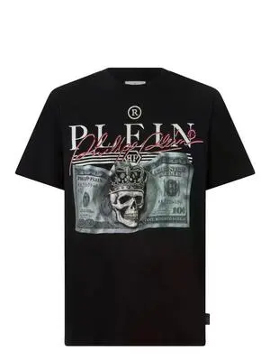 Philipp Plein Skull-print Rhinestone-embellished T-shirt - Black