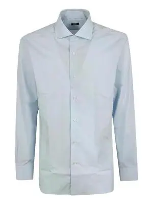 BARBA NAPOLI Spread-collar Button-up Shirt