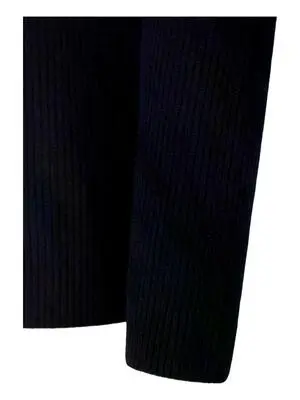 GRAN SASSO Ribbed-knit Button-down Sweater - Blue