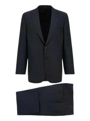 Brioni Brunico Pinstriped Wool Suit - Blue