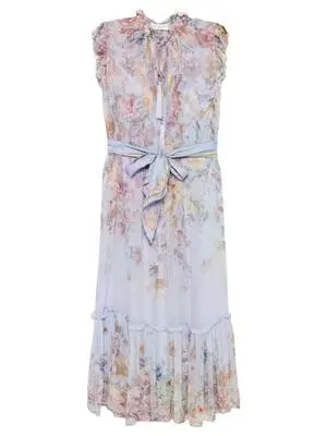 Zimmermann ZIMMERMANN Valiant Flutter Dress Blue