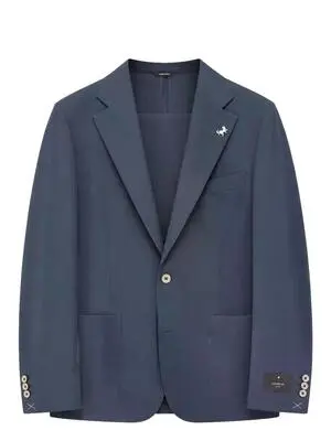 TOMBOLINI Notched-lapel Single-breasted Blazer - Blue
