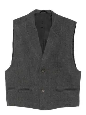 Imperial Button-up Waistcoat - Grey