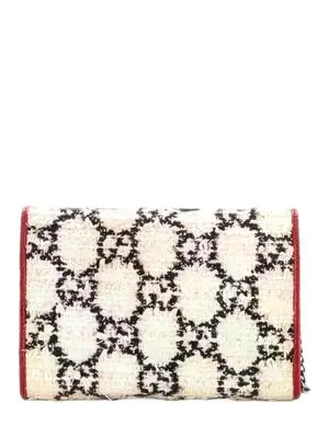 Gucci Dionysus Chain Wallet Gg Tweed Small Shoulder Bag - Black