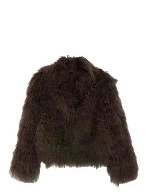LISKA Tibetan Fur Jacket - Brown