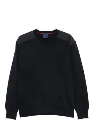 Paul & Shark Panelled Wool Sweater - Blue