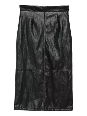 Dixie High-waisted Panelled Midi Skirt - Black