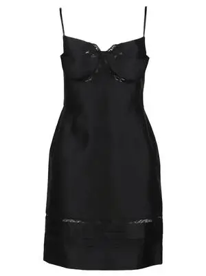 SHUSHU/TONG SHUSHU/TONG Satin Lace-Trimmed Mini Dress