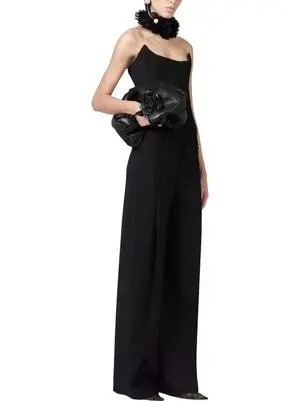 Giuseppe Di Morabito Pressed-crease Wide-leg Tailored Trousers - Black