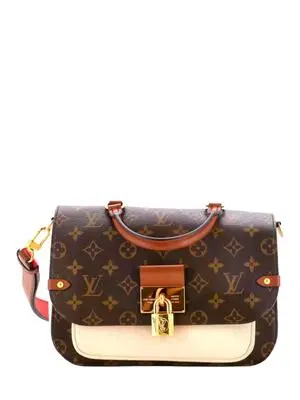 LOUIS VUITTON Vaugirard Handbag Monogram Canvas With Leather Satchel - Neutrals