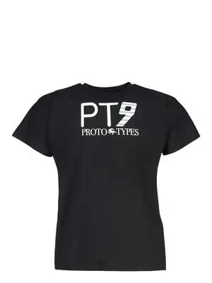 PROTOTYPES Pt9-print Crew-neck T-shirt - Black