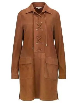 ISAIA Isaia Suede Mini Dress
