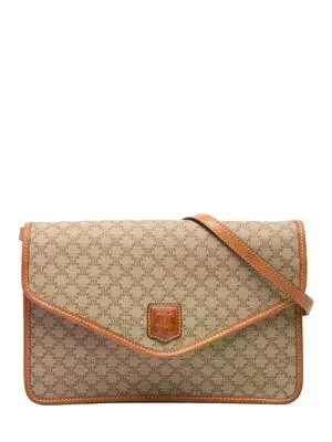Celine Macadam Coated Canvas Cross Body Bag - Neutrals