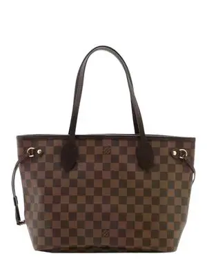 LOUIS VUITTON Damier Ebene Neverfull Pm Tote Bag - Brown