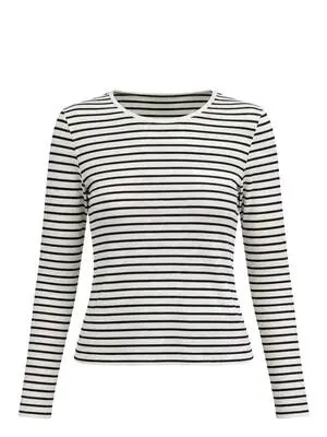 DRYKORN Striped Long-sleeve T-shirt - White