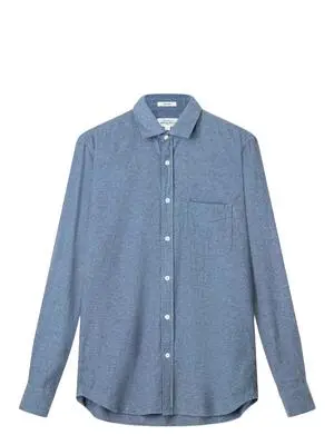 Hartford Storm Flannel Shirt - Blue
