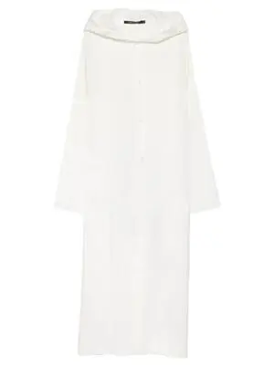 Sofie D'hoore Hooded Button-up Midi Dress - Neutrals