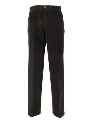 BRIGLIA 1949 Corduroy Straight-leg Trousers - Brown
