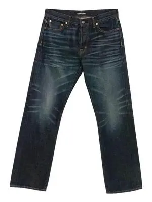 TOM FORD Straight-fit Denim Jeans - Blue