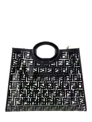 FENDI Fendi Runaway Shopper Zucca PU Medium Tote Bag