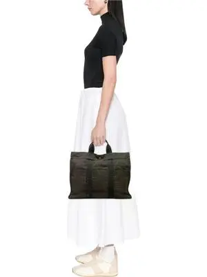 Hermès Canvas Herline Mm Tote Bag - Grey