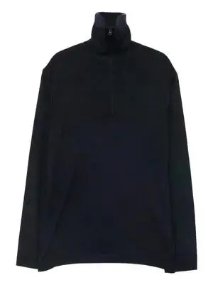 LISA YANG Quarter-zip Long-sleeve Sweater - Blue
