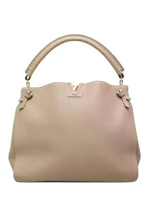 LOUIS VUITTON Taurillon Tournon Hobo Bag - Brown