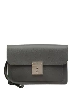 LOUIS VUITTON Taiga Neo Belaia Clutch Bag - Grey