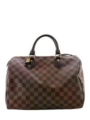 LOUIS VUITTON Damier 30 Satchel - Brown