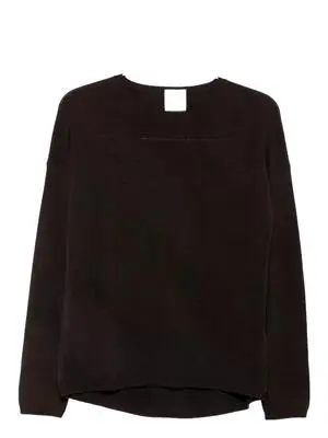 ALLUDE Allude Drop-Shoulder Fine Knit Pullover