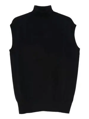 Sofie D'hoore High-neck Sleeveless Sweater - Blue