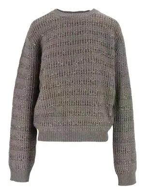 FABIANA FILIPPI Fabiana Filippi Sequin-Embellished Striped Sweater