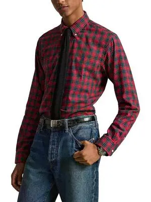 Polo Ralph Lauren Tartan-check Button-down Shirt - Red