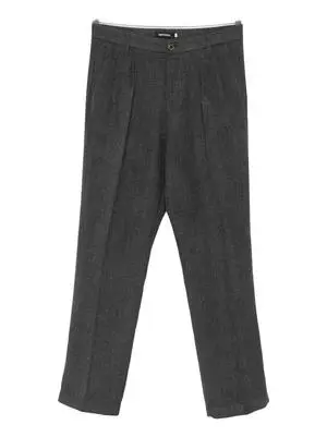 Imperial Pleated Straight-leg Trousers - Grey