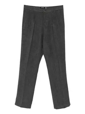 Imperial Pleated Straight-leg Trousers - Grey