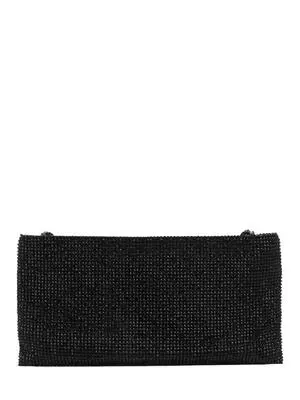 Benedetta Bruzziches Mini Your Best Friend La Petite Crystal-embellished Clutch Bag - Black