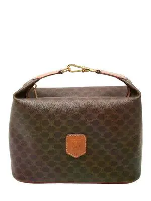 Celine Macadam Coated Canvas Handbag - Brown