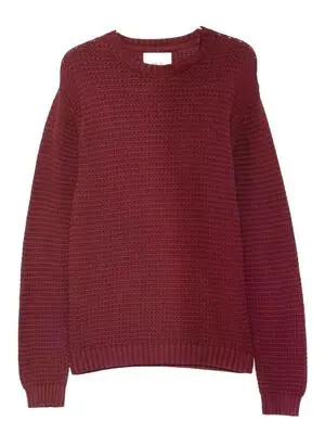ARTE ANTWERP Logo-embroidered Chunky-knit Sweater - Red