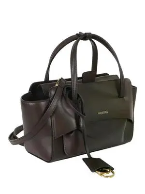 HIDESINS Logo-lettering Leather Tote Bag - Brown