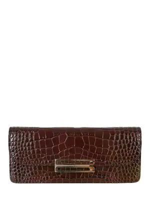 VICTORIA BECKHAM Victoria Beckham Dorian Crocodile-Effect Leather Shoulder Bag