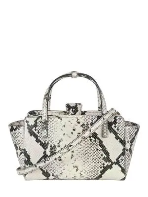 HIDESINS HIDESINS Snake-Effect Leather Shoulder Bag Neutrals