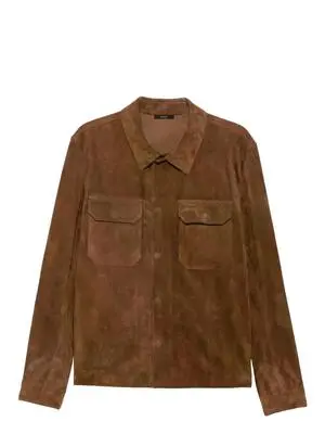 TOM FORD Suede Shirt Jacket - Brown