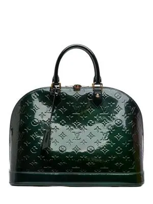 LOUIS VUITTON Monogram Vernis Alma Gm Handbag - Green