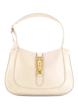 Gucci Jackie 1961 Leather Small Hobo Bag - White